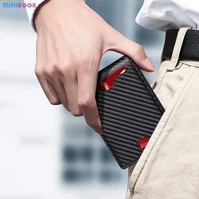Cina Portafoglio bifold RFID maschile in pelle originale con tasche a cerniera e logo personalizzato in vendita