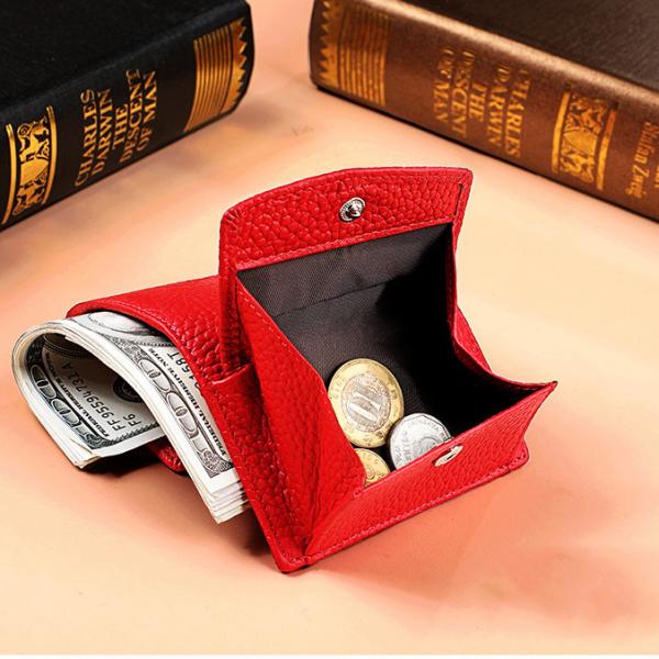 Quality Compact Size GENUINE LEATHER Credit Card Wallet for Women's Short Purse 2023 Material for sale