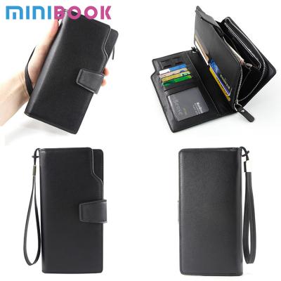 中国 ミニブック 腕帯 ストラップ 財布 ビジネスカード マルチカード クラムシェル レザー 財布 販売のため
