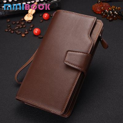 中国 ミニブック 腕帯 ストラップ 財布 ビジネスカード マルチカード クラムシェル レザー 財布 販売のため