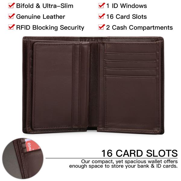 Quality Vintage Men's Business Card Holder Wallet with Open Closure and No Decoration for sale