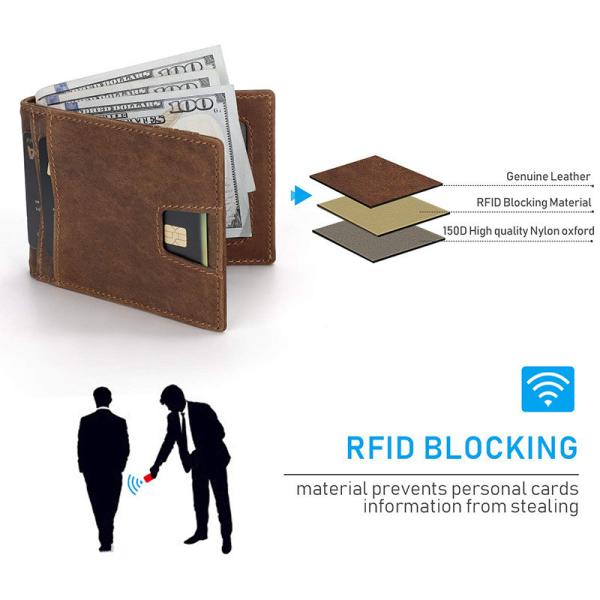 Quality Customized Men's Credit Card Holder Wallet with Portable Thin Design and Rfid for sale