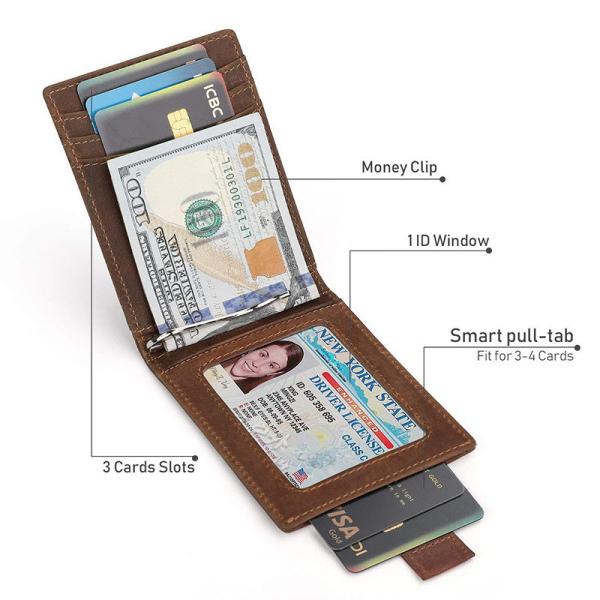 Quality Customized Men's Credit Card Holder Wallet with Portable Thin Design and Rfid for sale