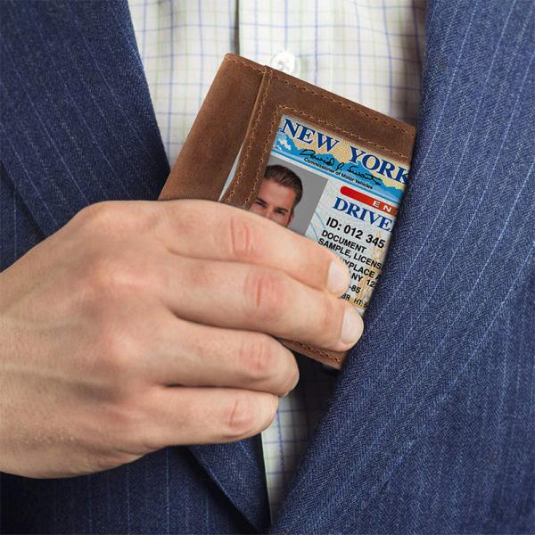 Quality Customized Men's Credit Card Holder Wallet with Portable Thin Design and Rfid for sale
