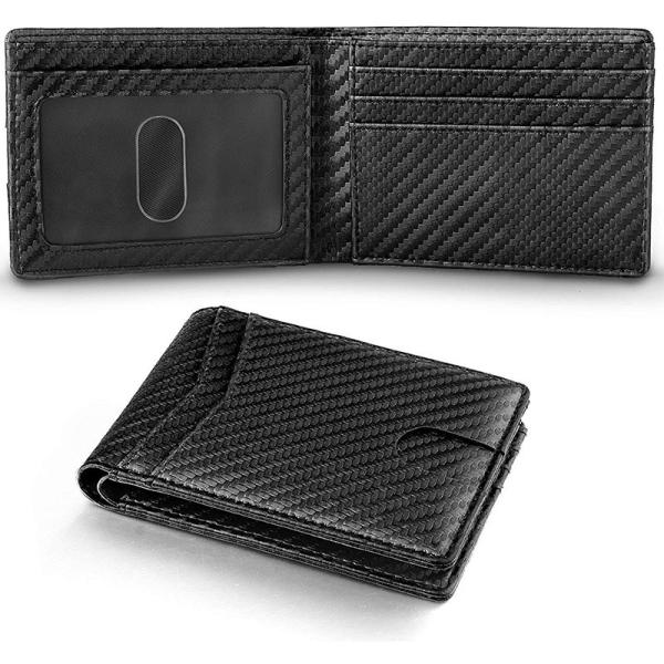 Quality Men's Crazy Horse Leather Multi-card Bank Card Holder with Zipper and RFID for sale