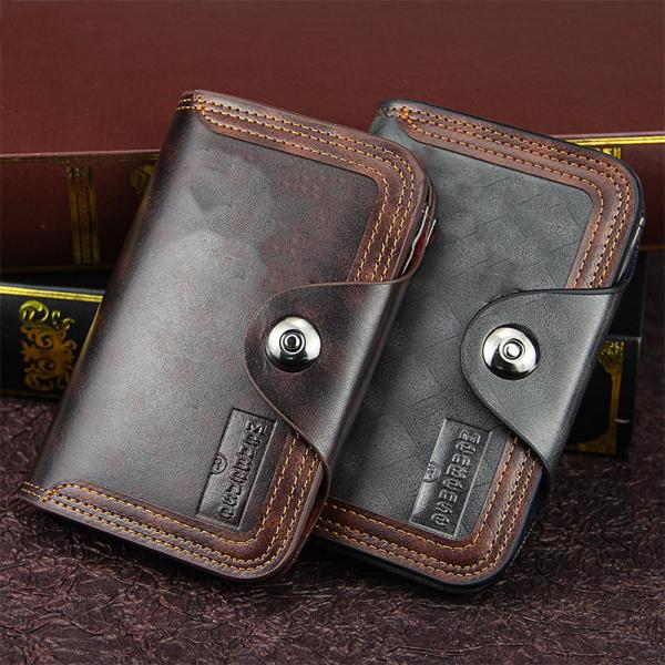 Quality Large Capacity Men's Multi Function Wallet with Magnetic Buckle and Waterproof for sale