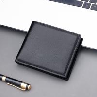 Quality Driver's License Card Holder Fashion Short Pebble Leather Wallet for Men for sale