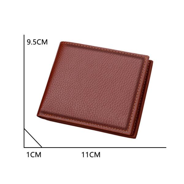 Quality Driver's License Card Holder Fashion Short Pebble Leather Wallet for Men for sale