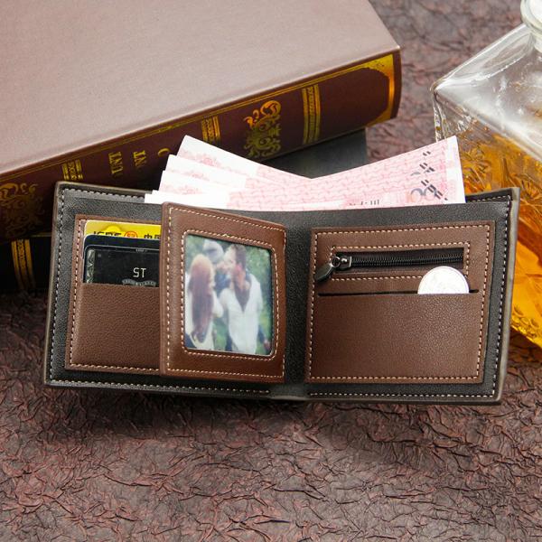 Quality Availiable Sample Portable Card Wallet Oil Wax Cowhide Leather Money Bag for Men for sale