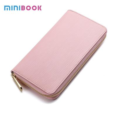 Cina Multi-Function Passport Card Holder Genuine Leather Zipper Long Wallet for Men and Women in vendita