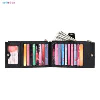 China PU Saffiano Leather Long Card Slot Money Case RFID Blocking Bifold Wallet 12 Card Capacity for sale