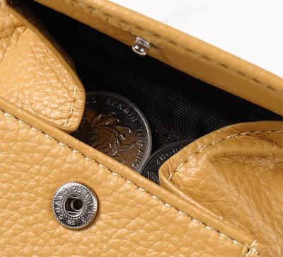 Cina Solid Color Women's Mini Credit Card Holder Leather Coin Purse Wallet For Daily Life in vendita
