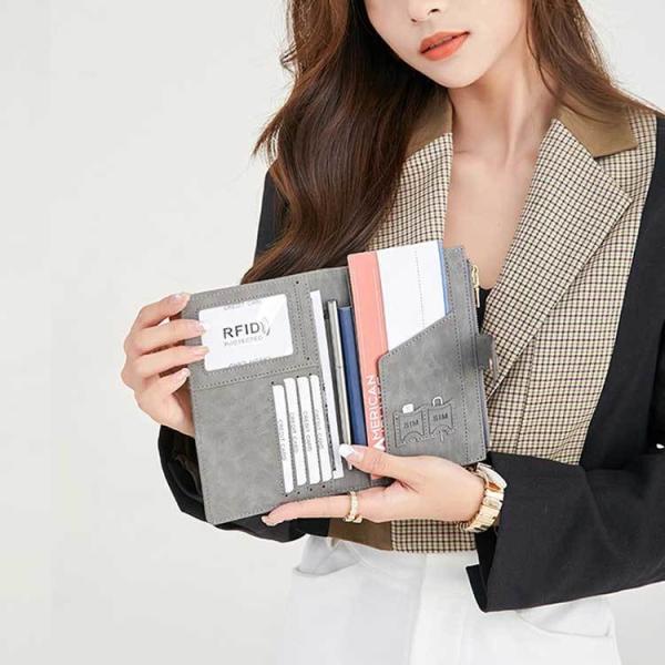 Quality Advantage Leather Unisex Rfid Passport Holder for Fashion Business Travel Card for sale