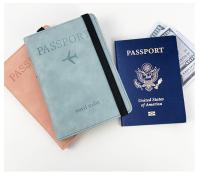 Quality Open Pattern Type Combo Passport Holder Travel Wallet RFID Blocking PU Leather for sale