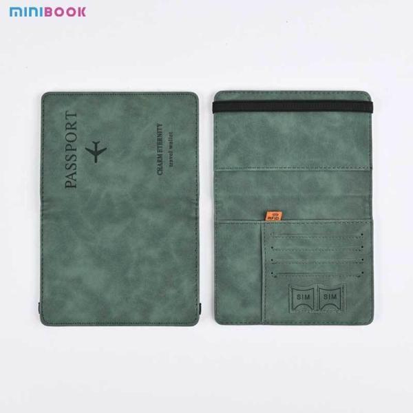 Quality Vintage Business Passport Covers Holder Multi-Function ID Bank PU Leather Wallet for sale