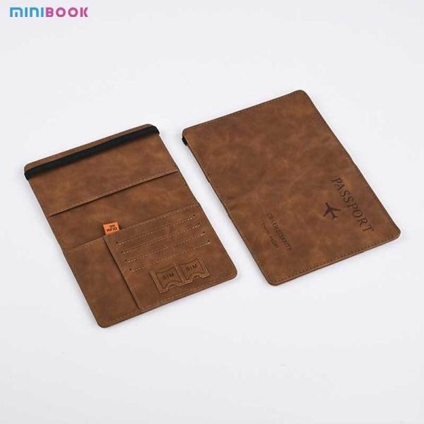 Quality Vintage Business Passport Covers Holder Multi-Function ID Bank PU Leather Wallet for sale
