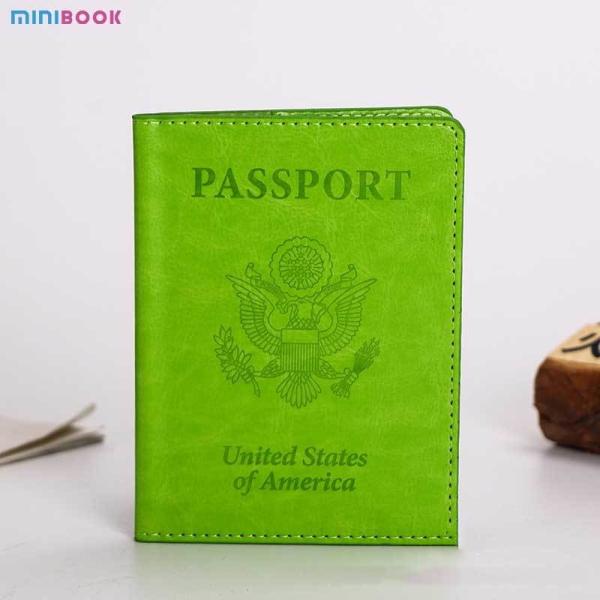 Quality 2023 USA Passport Holder Sleeve Custom Logo for Personalized Traveling in PU Leather for sale