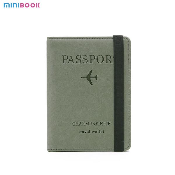 Quality Customized Pattern Minibook Passport Holder Rfid Blocking Travel Wallet for Credit Card for sale