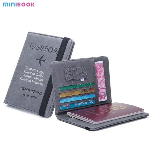 Quality Customized Pattern Minibook Passport Holder Rfid Blocking Travel Wallet for for sale