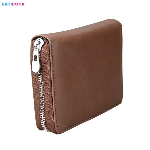 Quality Custom Logo Genuine Leather Rfid Wallet with RFID Blocking and ID Card Holder for sale