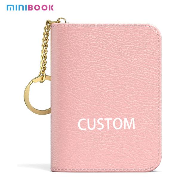 Quality Custom Printing Wallet Mobile Credit Card Holder with Keychain and Portefeuille for sale