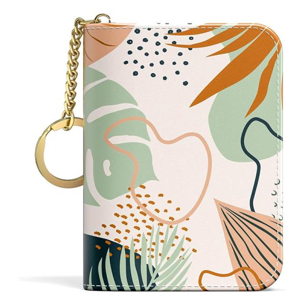 Quality Custom Printing Wallet Mobile Credit Card Holder with Keychain and Portefeuille for sale