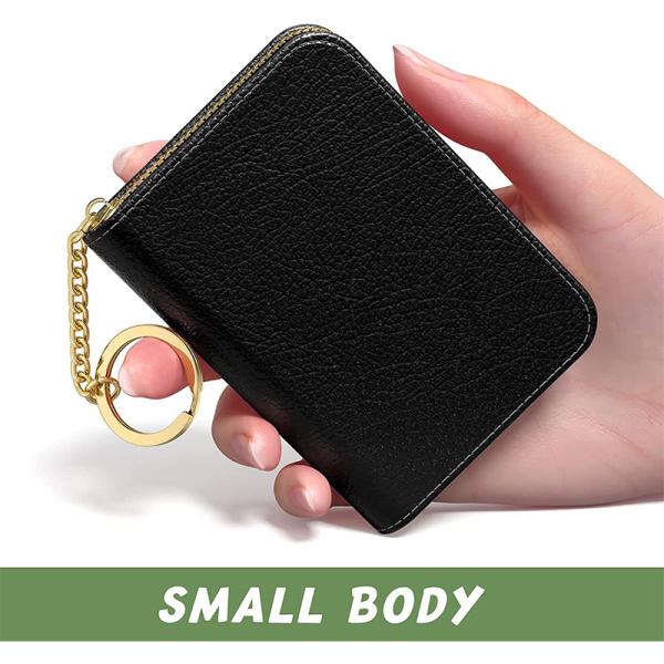 Quality Custom Printing Wallet Mobile Credit Card Holder with Keychain and Portefeuille for sale