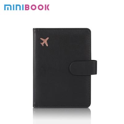 Cina PU Passport Cover Holder Flip Wallet RFID Block Leather Card Case for Family Vacation in vendita