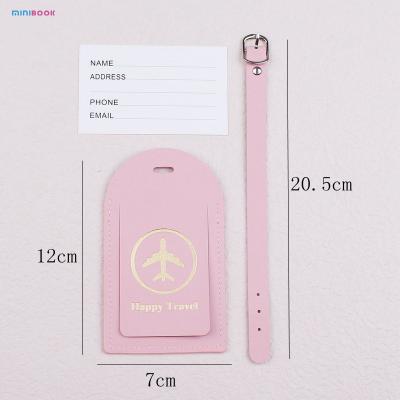 Cina Logo personalizzato oro in alluminio porta passaporto bagagli tag regalo set per accessori di viaggio in vendita