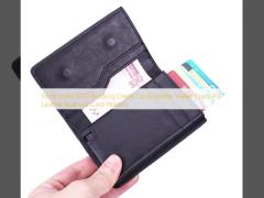 Πολλαπλά στυλ RFID αποκλεισμός πιστωτικών καρτών Κρατητής πορτοφόλι Crazy PU δερμάτινες κάρτες επιχειρήσεων