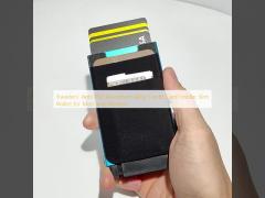 Αντι-Rfid κάρτα πιστωτικής κάρτας για ταξιδιώτες από κράμα αλουμινίου