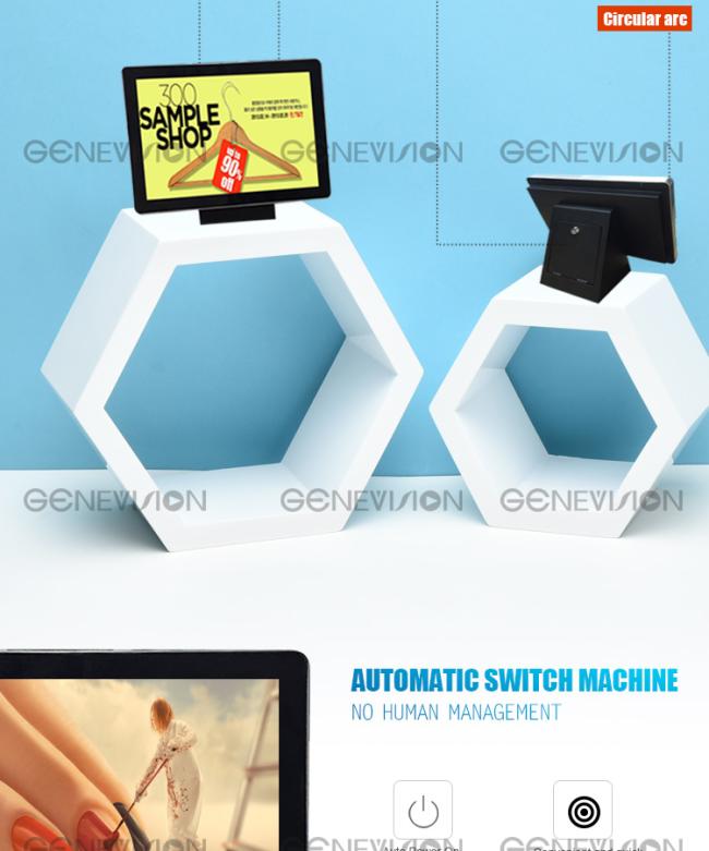 10.6 inch counter advertising screen table top commercial Android with touch advertising player display