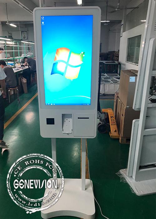 quiosque pedindo da máquina de 32inch Windows10, de filme de PCPA quiosque do tela táctil com impressora térmica, varredor de código de QR e posição