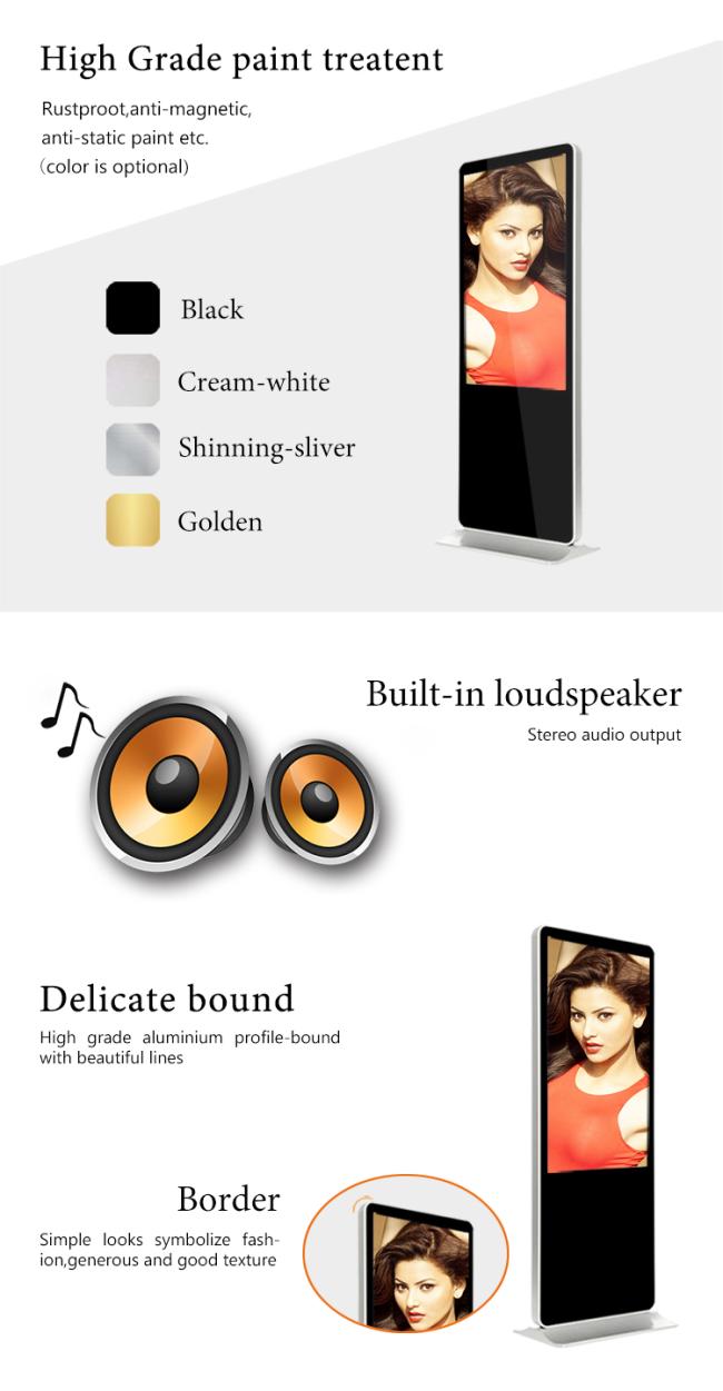 LCD 디스플레이를 서 있는 광고 지면