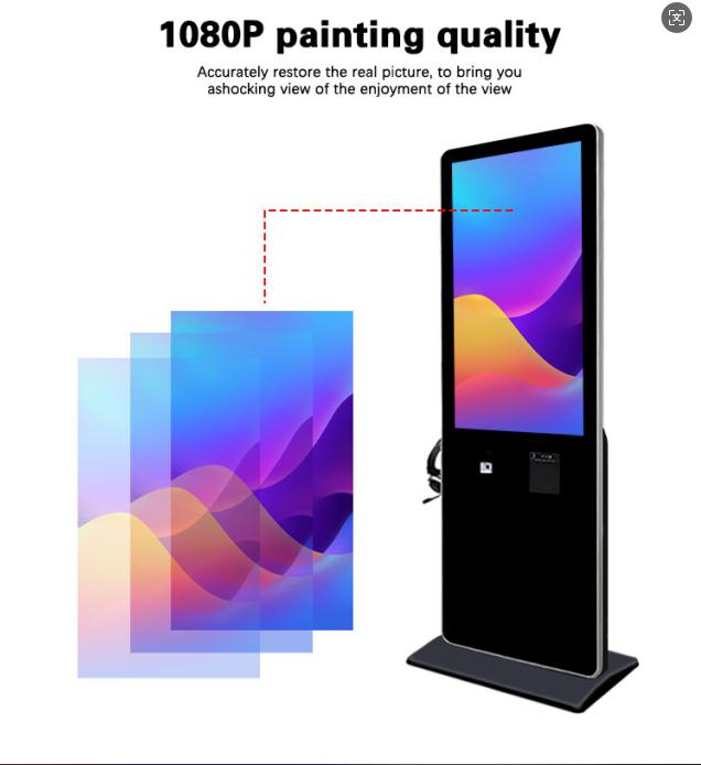 43 inch Healthcare Interactive Kiosk in use