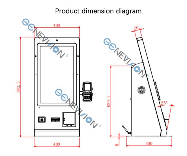 Close-up of touch screen interface