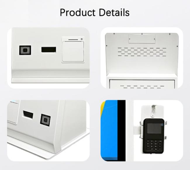 Card Dispenser Machine side view showing touch screen