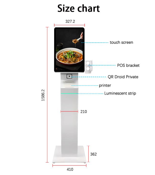 3 in 1 self ordering kiosk in use