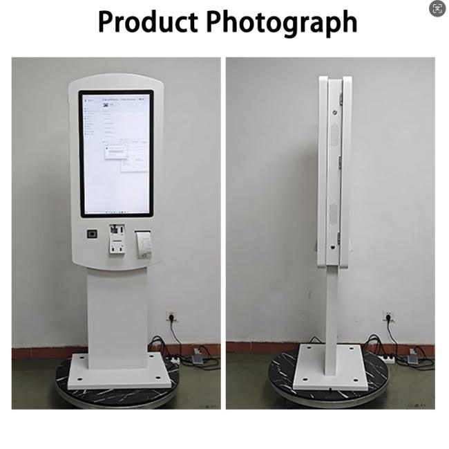 Side view showing dual screen design
