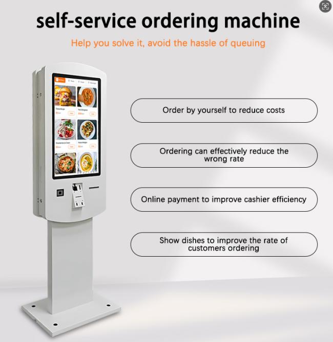 32 inch Indoor Double Sided PCAP Self Order Kiosk