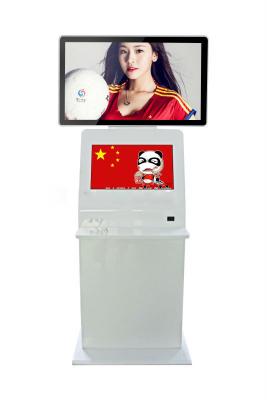 China Señalización llevada interior eléctrica de Digitaces del quiosco de las muestras, jugador dual de la publicidad del LCD de la pantalla en venta