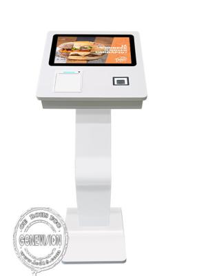 China 15.6'' Touch Screen Terminal Self Ordering Payment Kiosk With Printer 2D Scanner for sale