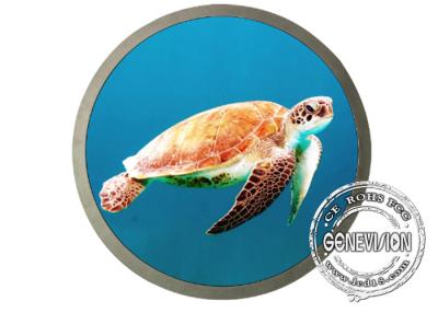 China Semi Outdoor 1500nits High Brightness Wifi Digital Signage 23.6 Inch Circular LCD Screen for sale