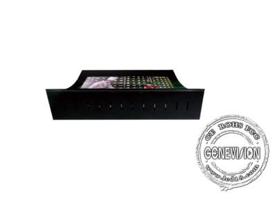 China Curved LCD Screen Counter Desktop 10.1inch IPS Panel Digital Coin Tray Media Player for sale