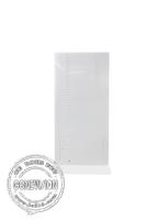 China 55 Inch Touch Screen Kiosk Remote Managing , White Android Touch Standee for sale