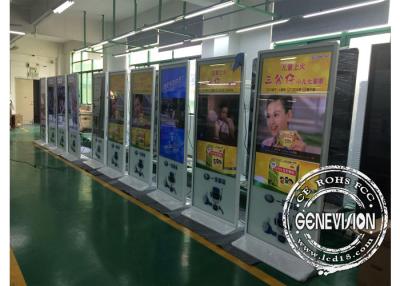 China Slim 43 inch Android Touchscreen Digital Signage Kiosk with Wifi and Google Store for sale