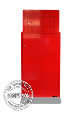 China Advertising Standee Hd Touch Screen Kiosk Digital Signage Totem With Emergency Kit Box for sale