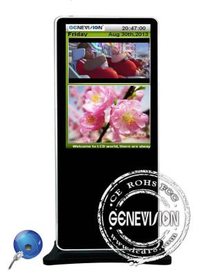 China 42 inch LAN / Wifi / 3G Digital Signage with 4000:1 Contrast Ratio for sale