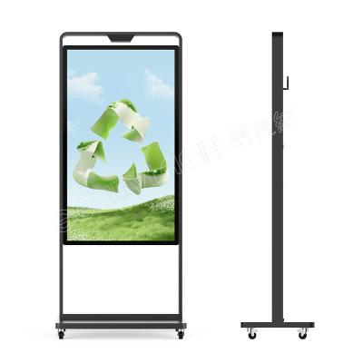 China Floor Kiosk Supermarket Advertising Poster with High Contrast and 256GB SSD Storage for sale