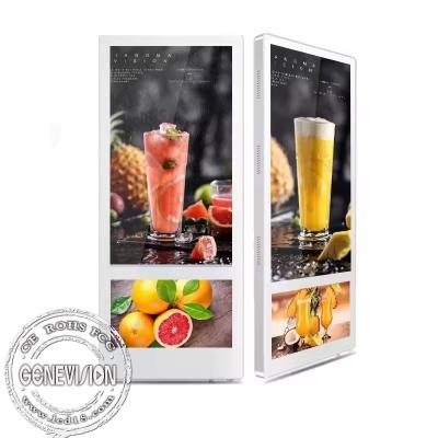 中国 エレベーター 2スクリーン 広告機 18.5+10.1インチ スプリット LCD デジタルディスプレイ 販売のため
